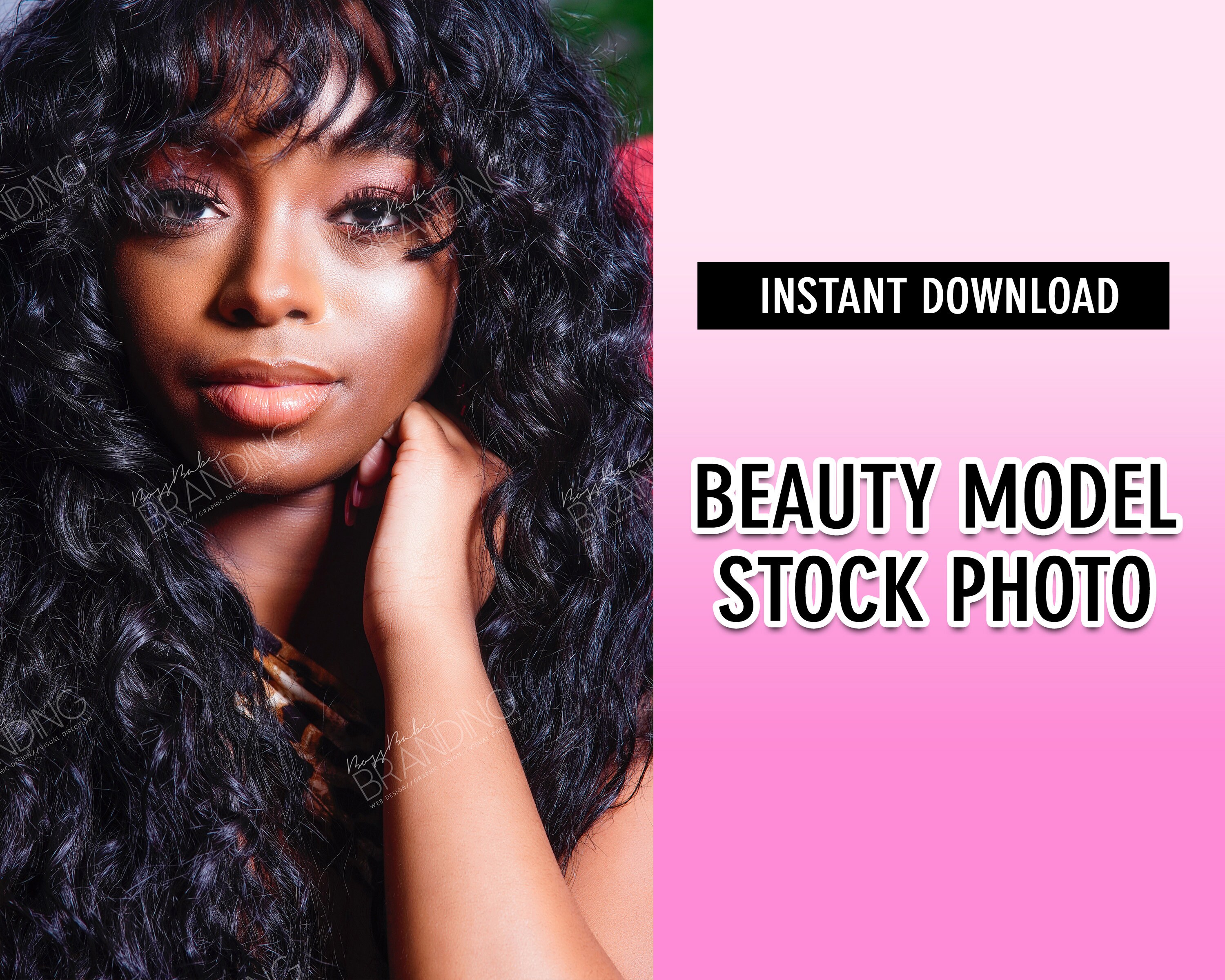 Beauty & Hair Model Stock Photo Hair Extension Stock Photo Paper ...