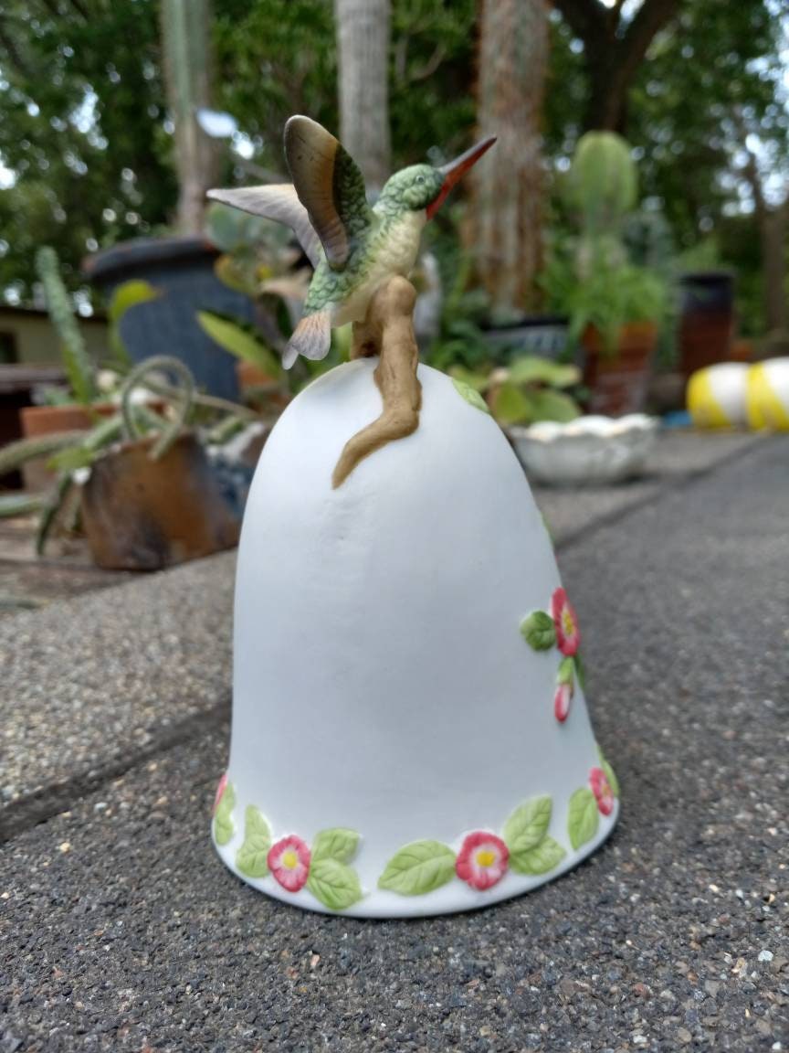 Vintage Lefton China Hummingbird Bell - Etsy