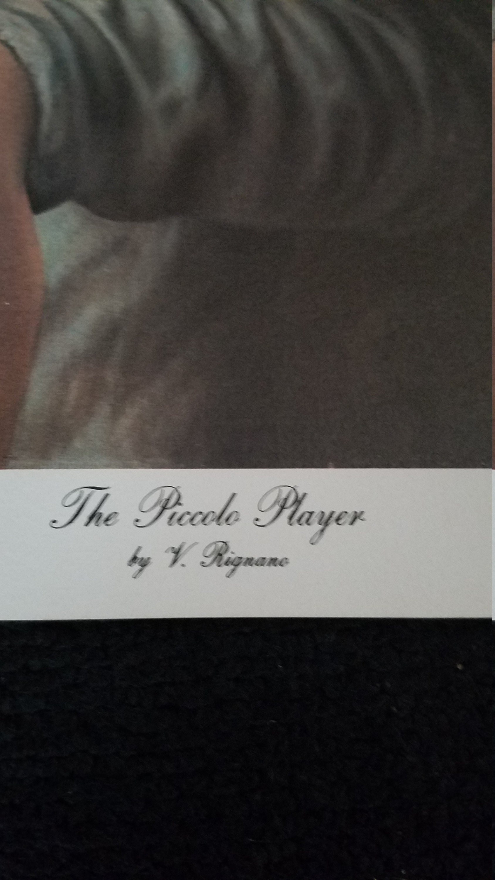 Vintage Litho the Piccolo Player - Etsy