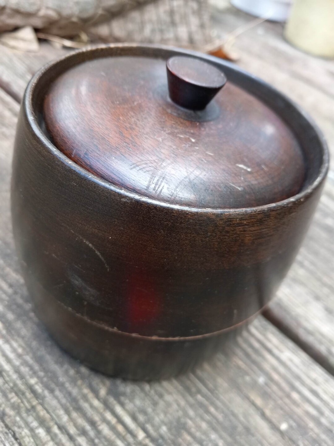 Vintage Wooden Container Tiki Bar Decor - Etsy