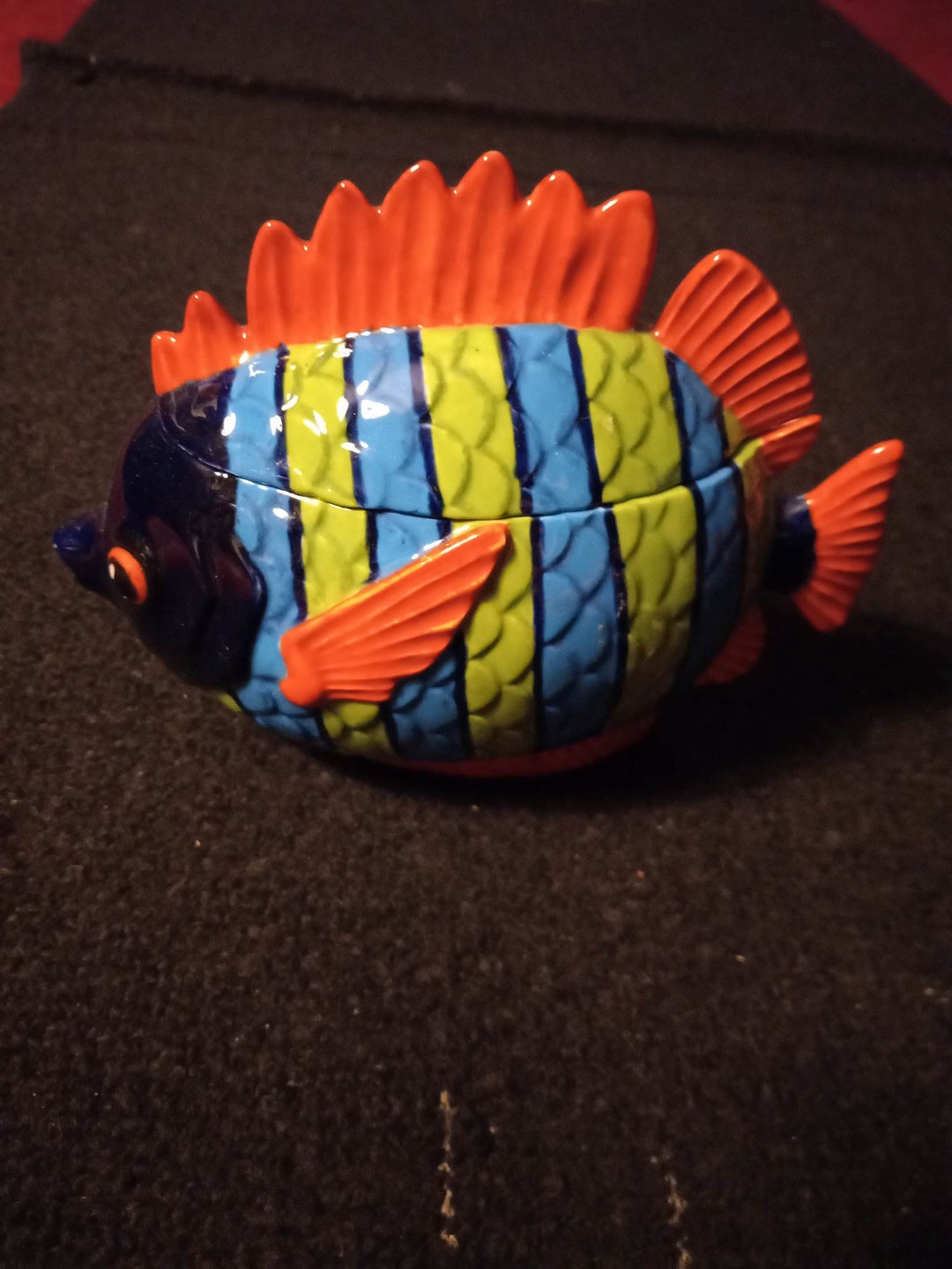 Ceramic Fish Container - Etsy