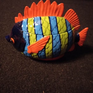 Ceramic Fish Container - Etsy