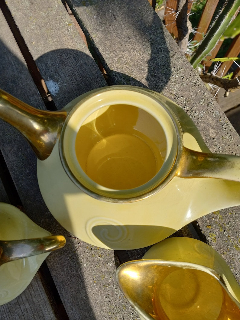 Vintage Pearl China Co. 1940's, 22 K Gold Teapot, Creamer and Sugar - Etsy