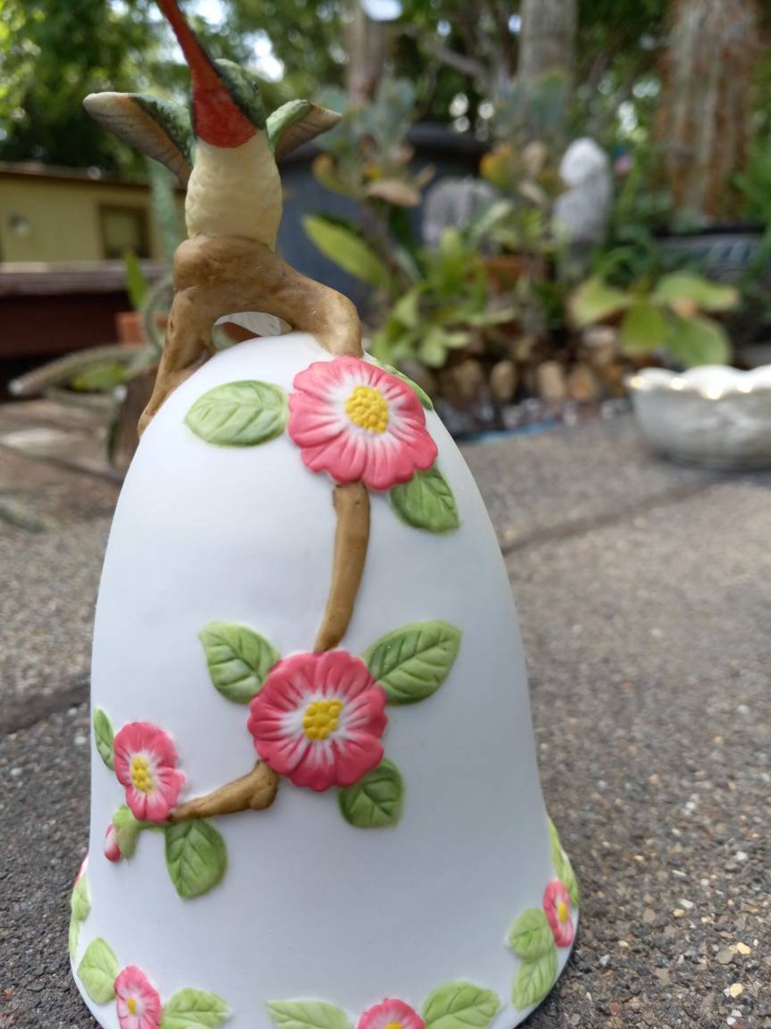 Vintage Lefton China Hummingbird Bell - Etsy