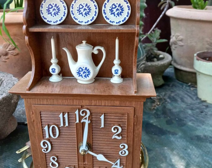 Vintage 60's/70's Electric Wall/table Clock China Cabinet, Mid Century ...
