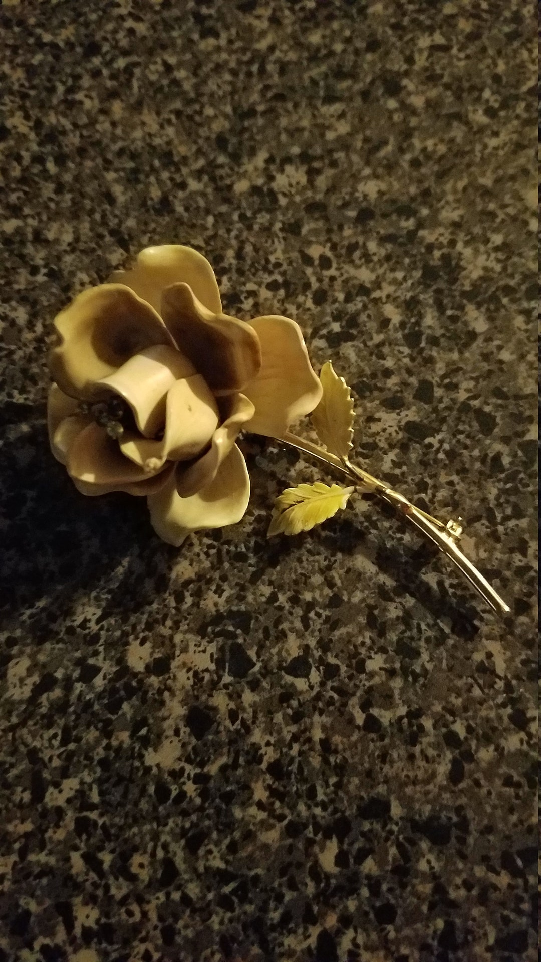 Vintage Rose Brooch/pin - Etsy