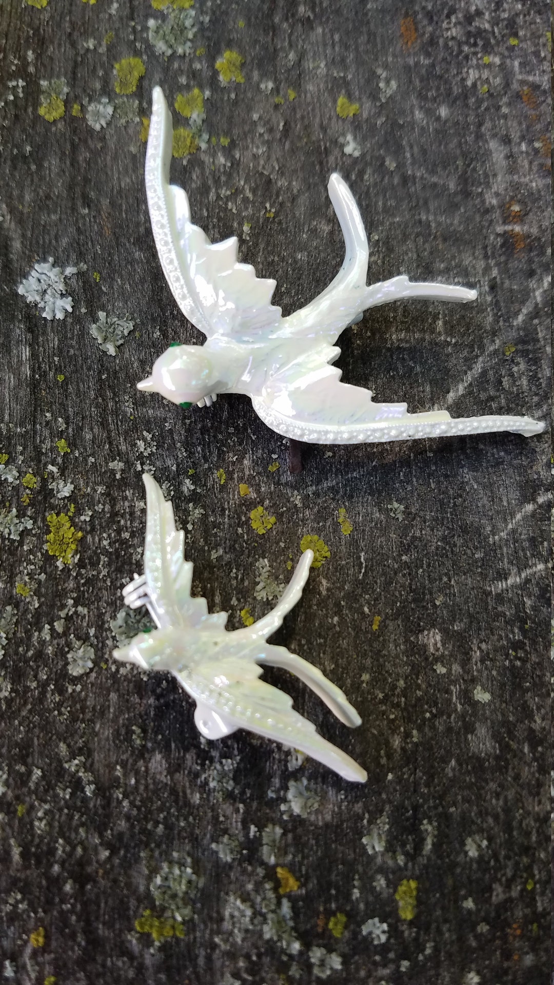 Vintage Bird Pins, Set of Two - Etsy