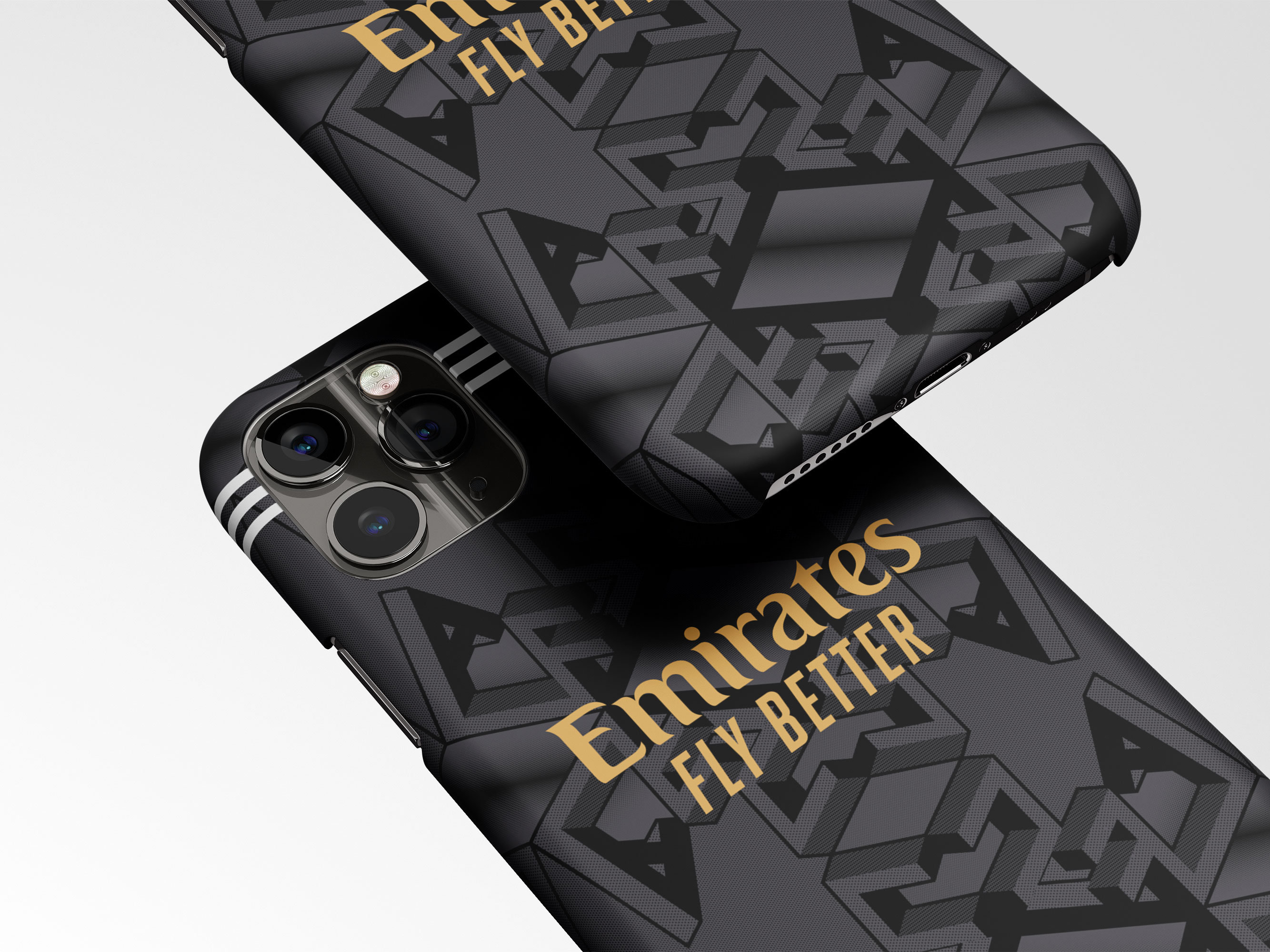Arsenal Black Third 22/23 - iPhone Football Jersey Phone Case - Full ...