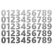 Numbers Vinyl Stickers Self-adhesive Card Making Art Craft Scrapbook ...