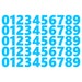 Numbers Vinyl Stickers Self-adhesive Card Making Art Craft Scrapbook ...