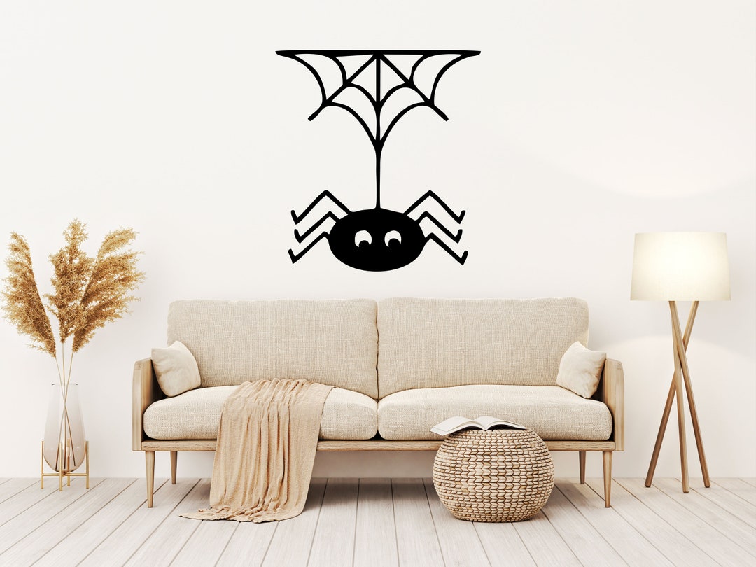 HANGING SPIDER Wall, Art, Sticker, Room, Decor, Removable, Vinyl, Car ...