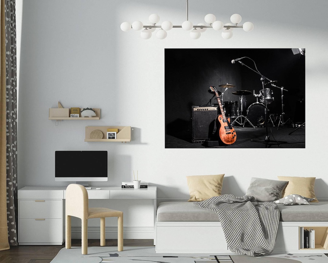 Wall Sticker Musical Instruments Window Home Decor Decal Living Room ...