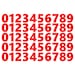 Numbers Vinyl Stickers Self-adhesive Card Making Art Craft Scrapbook ...