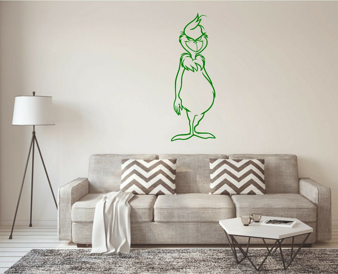 Grinch Decoration Window Vinyl Decal Sticker Art Room Wall Car Van ...