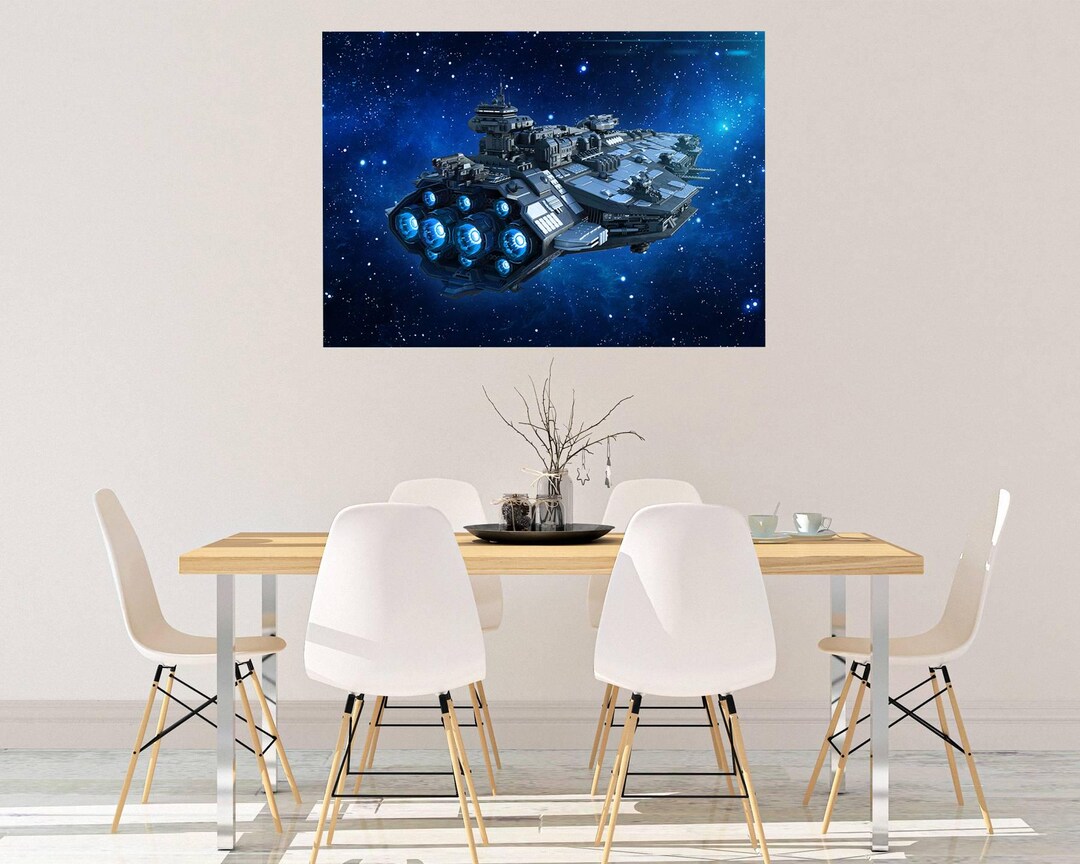 Spaceship Window Wall Decal | Peel and Stick Vinyl Art - Etsy