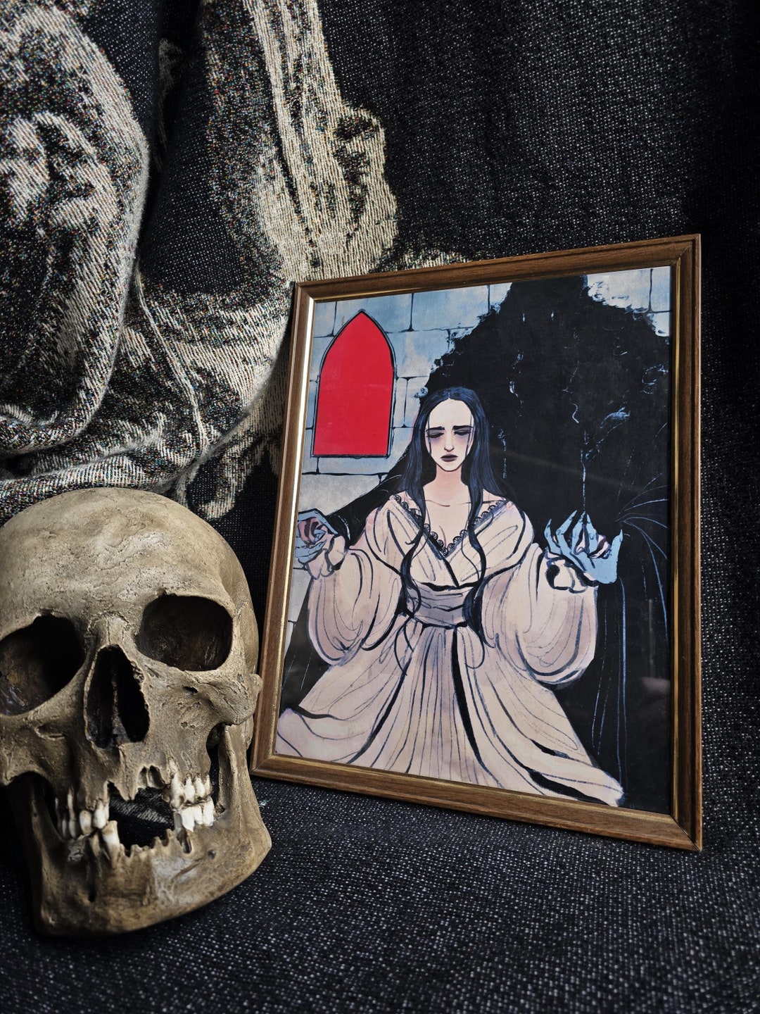 Nosferatu Original Art Print 8.5"x11" | Vampire Decor, Gothic Wall Art ...