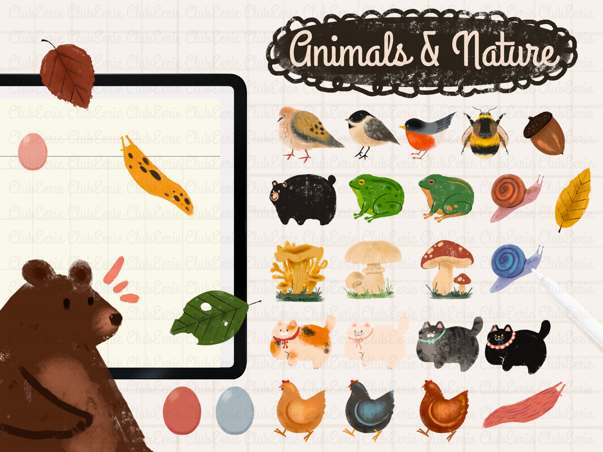 Cottagecore Sticker Pack Digital Planner Stickers iPad Sticker ...