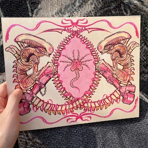 Goth Stompers Xenomorph Art Print 8 X 10 - Etsy Canada