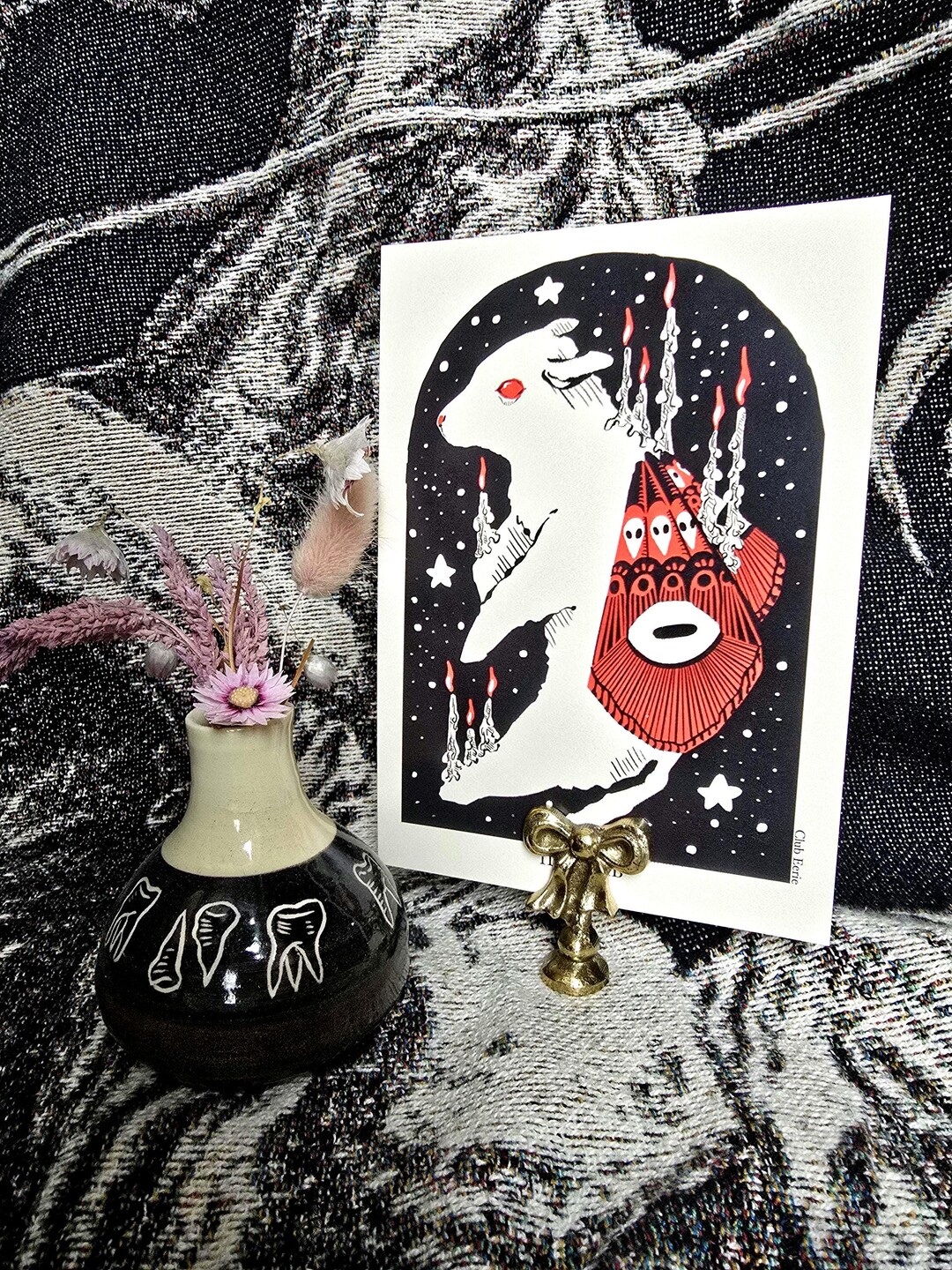 Lamb Print 5"x7" | Horror Art | Gothic Art | Witchy Art Print | Witchy ...