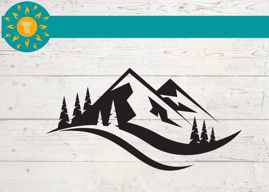 MOUNTAIN SVG, Mountain Landscape Svg Files for Cricut, Mountain Range ...