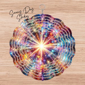 Sun Galaxy Rainbow Wind Spinner PNG, Colorful Sublimation Designs, DIY ...