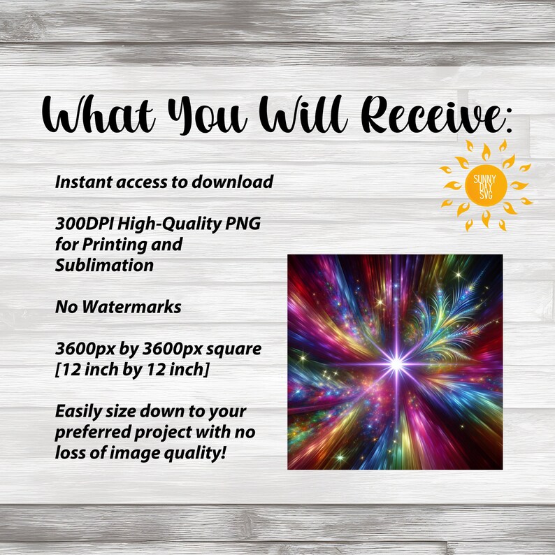 Starburst Wind Spinner PNG, Colorful Sublimation Designs, DIY Garden ...