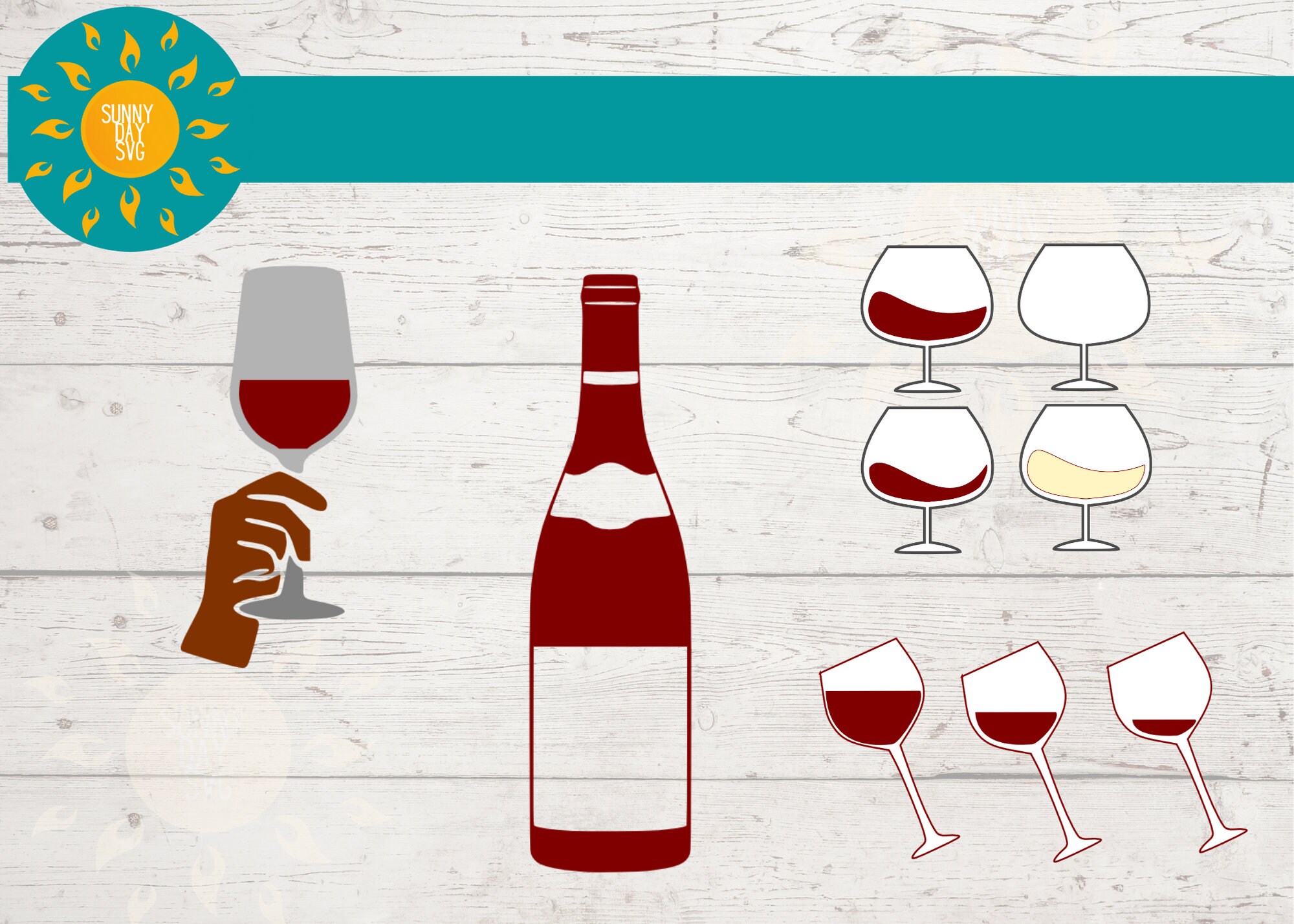 WINE SVG BUNDLE, Wine Glass Svg, Cheers Svg, Wine Bottle Svg, Red Wine ...