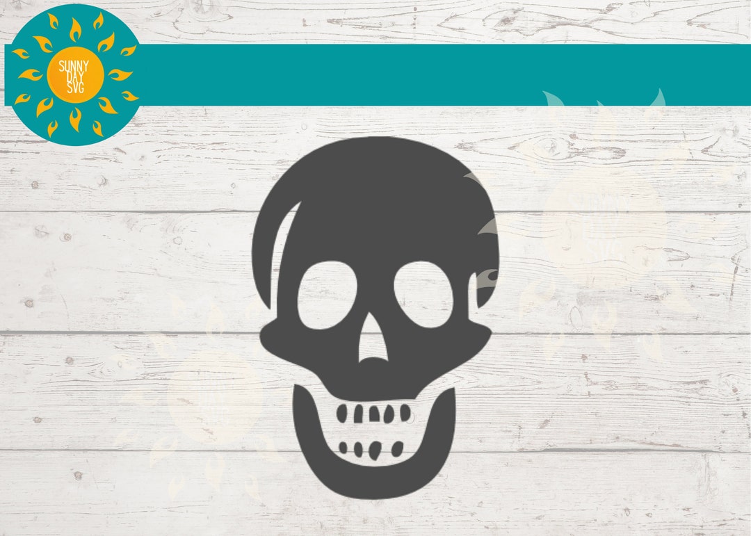 HAPPY SKULL SVG, Halloween Svg Smiling Skull Png Skeleton Bones Svg Cut ...