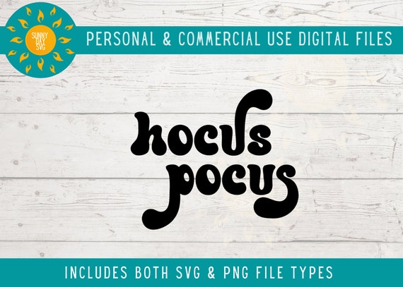 Hocus Pocus SVG Witch Svg Halloween SVG Retro Font and - Etsy