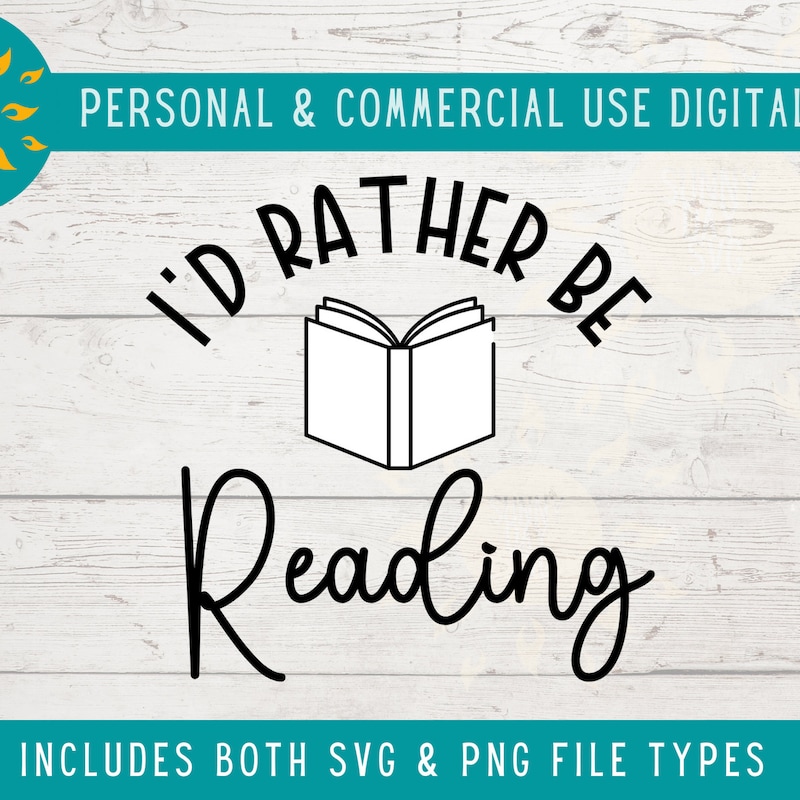 Reading Svg - Etsy