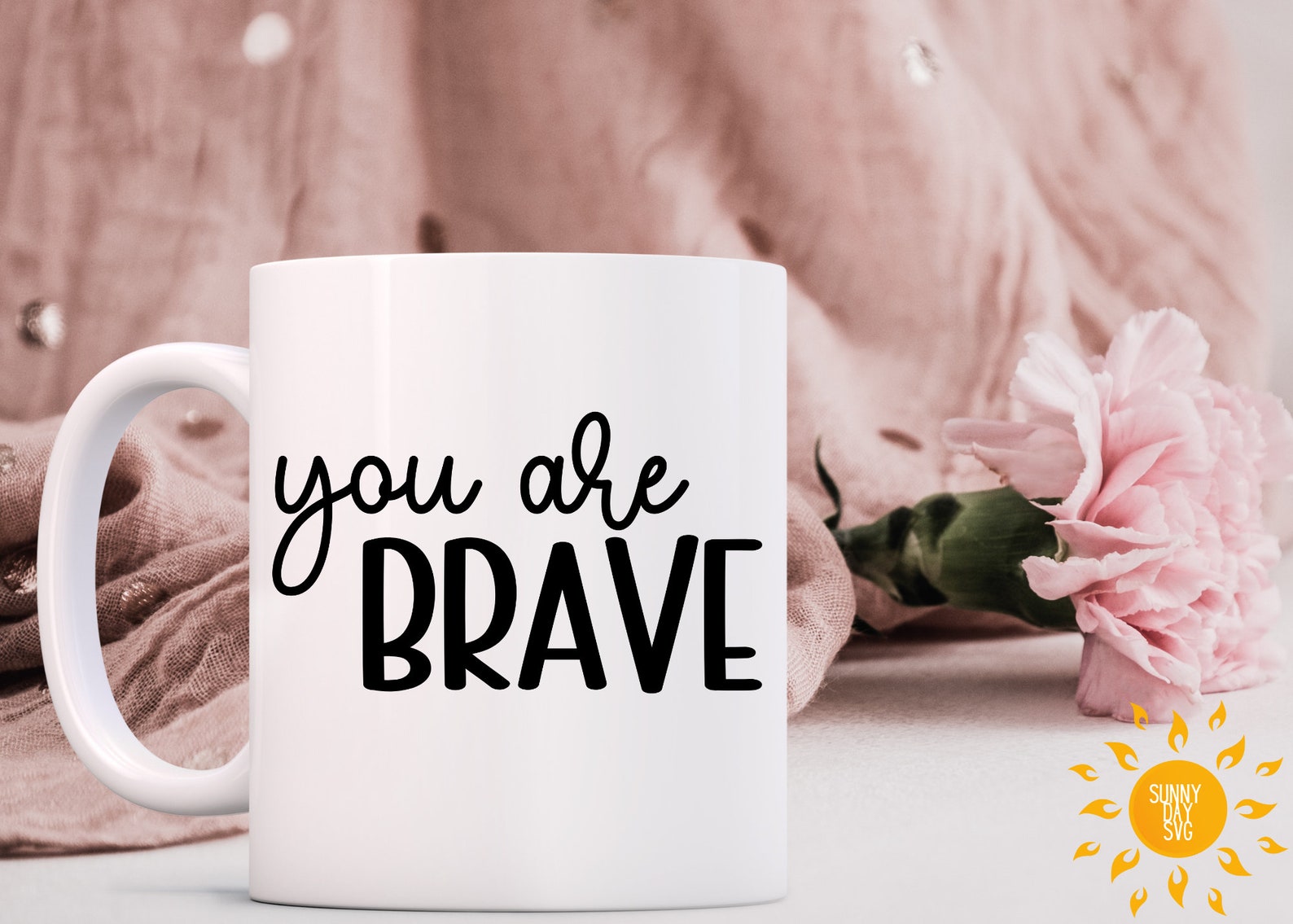 You Are Brave SVG, Mental Health Self Love Positive Affirmation Quote ...