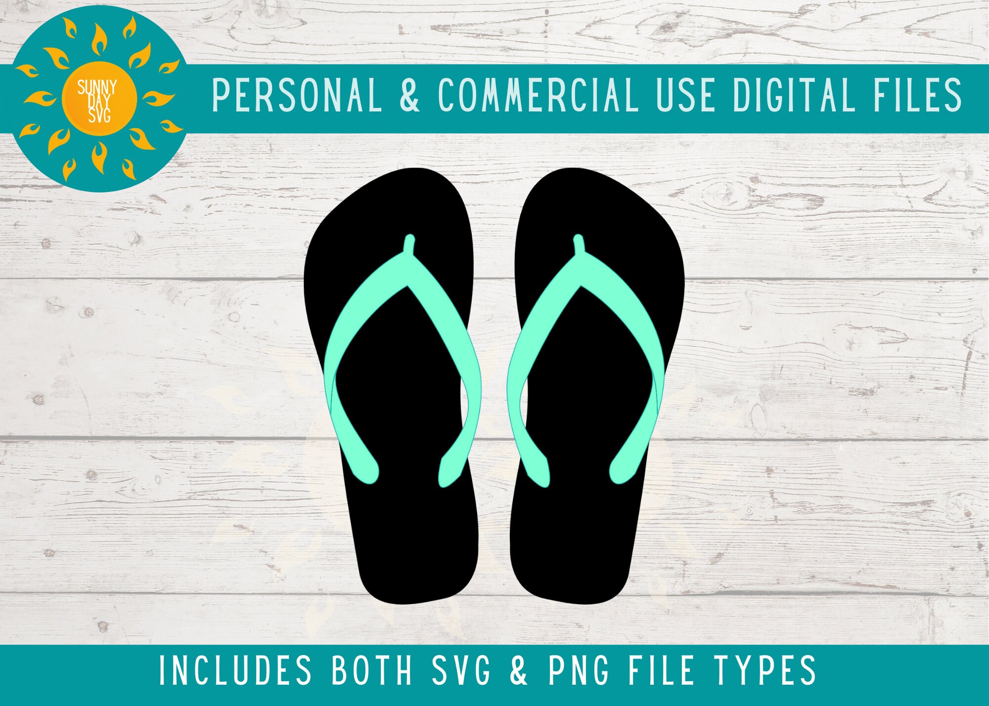 FLIPFLOP Svg Thong Sandals Clipart Summer Png Design File - Etsy