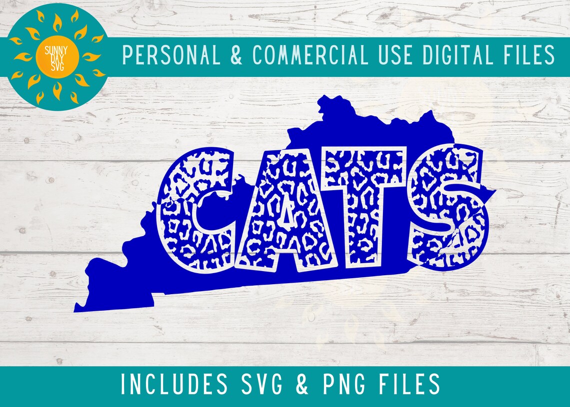 Kentucky Wildcats SVG, Kentucky Png, Kentucky Map Clipart, UK Wildcat ...