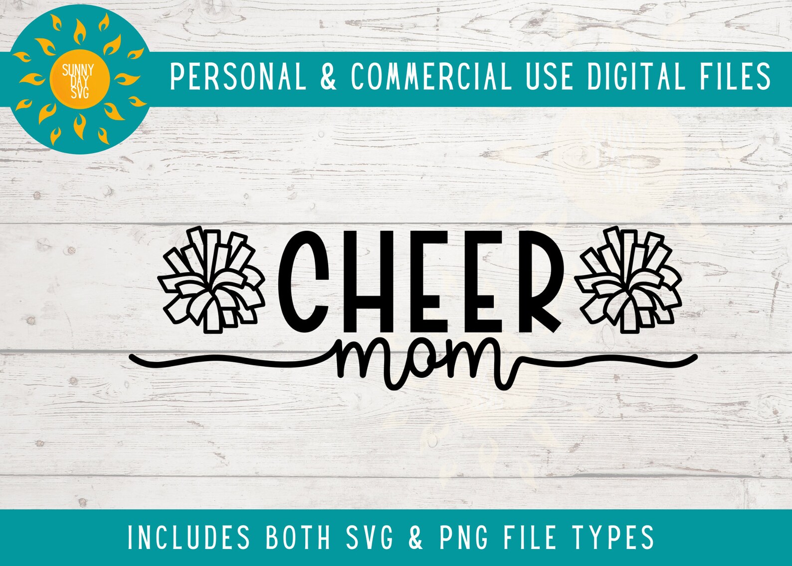 Cheer Mom SVG, Bleacher Cheerleader Team Mama Png, Pompom Dance Clipart ...