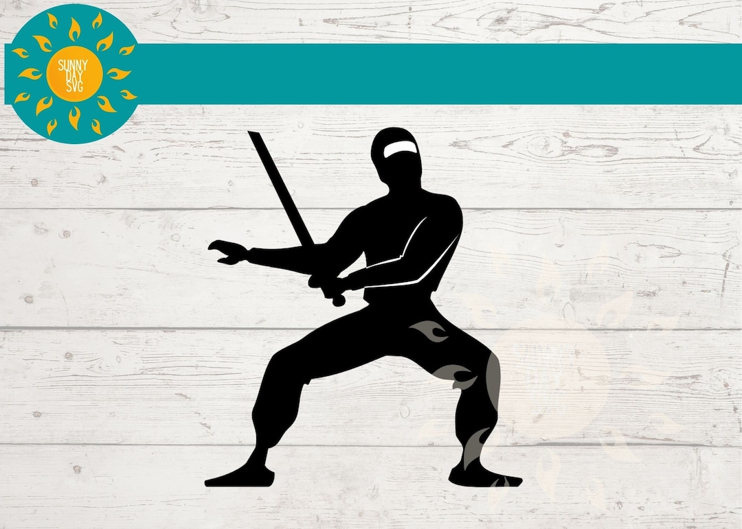 NINJA SVG, Martial Arts Png Ninja Clipart Design File Commercial Use ...