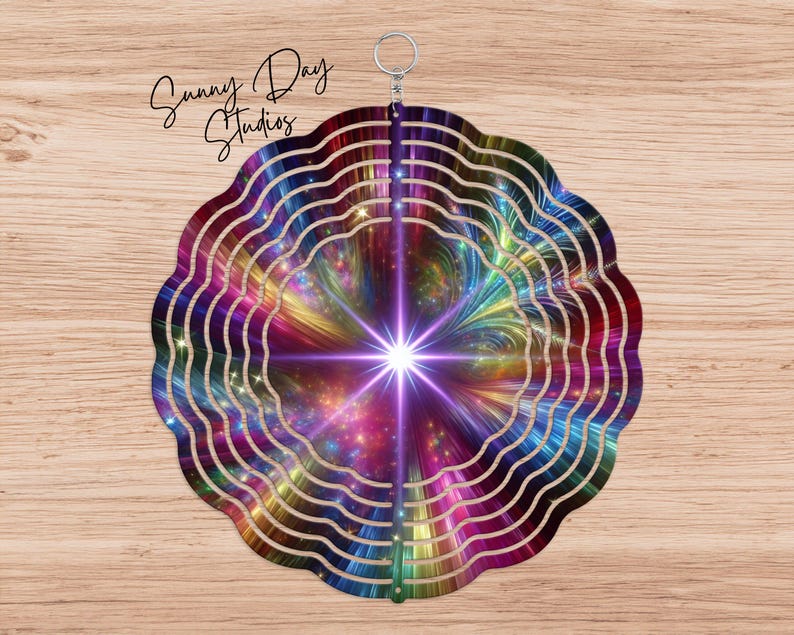 Starburst Wind Spinner PNG, Colorful Sublimation Designs, DIY Garden ...