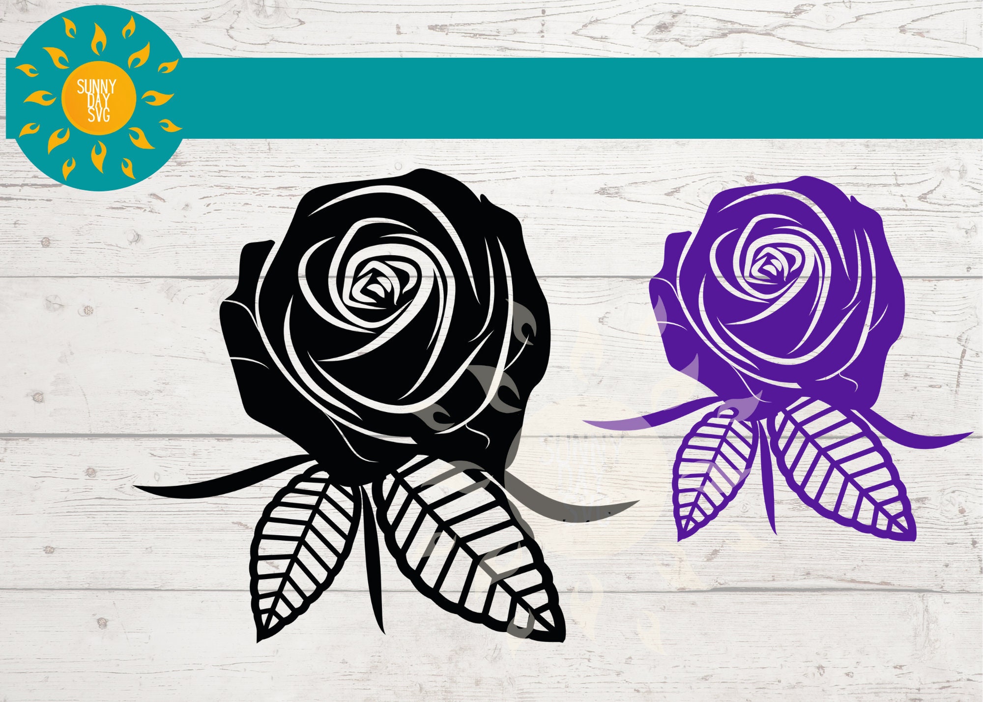 SIMPLE ROSE SVG Rose Esquema svg archivos svg de flores para - Etsy México