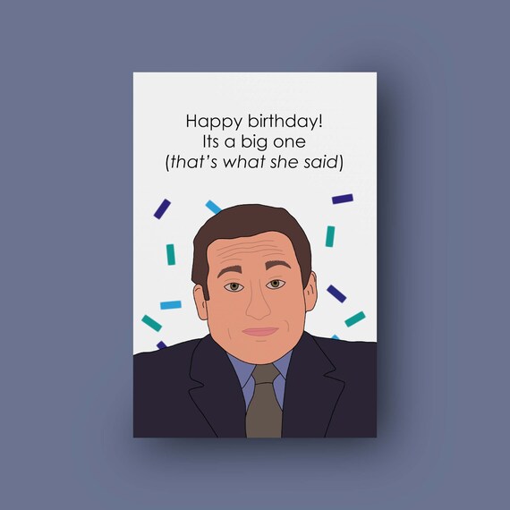 The Office Michael Scott Card the Office US Dwight Schrute - Etsy