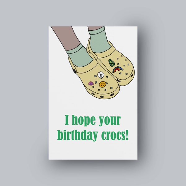 Crocs Lover Card - Etsy