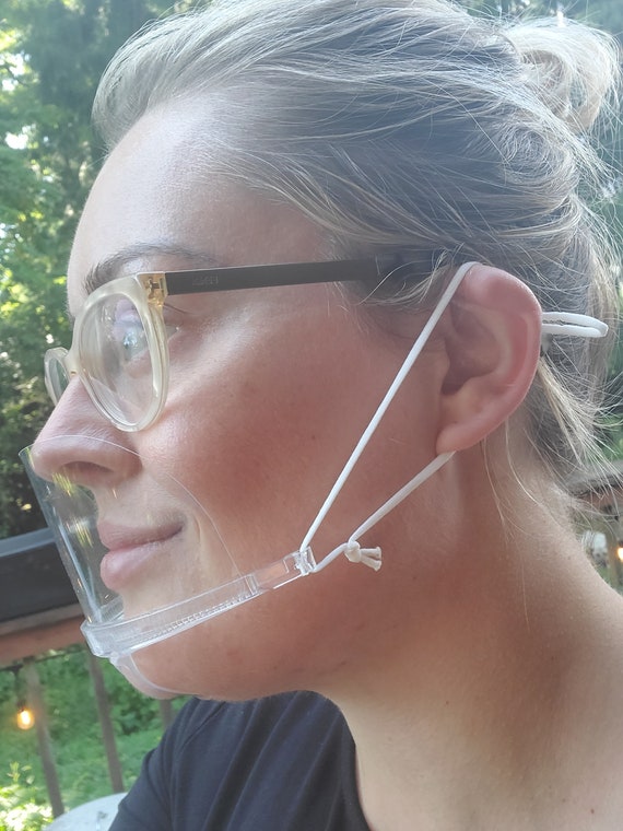 Clear face mask | Etsy