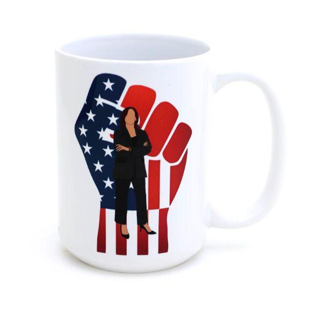 Kamala Harris Powerful Symbol 2024 President 11oz Ceramic Mug Coffee ...