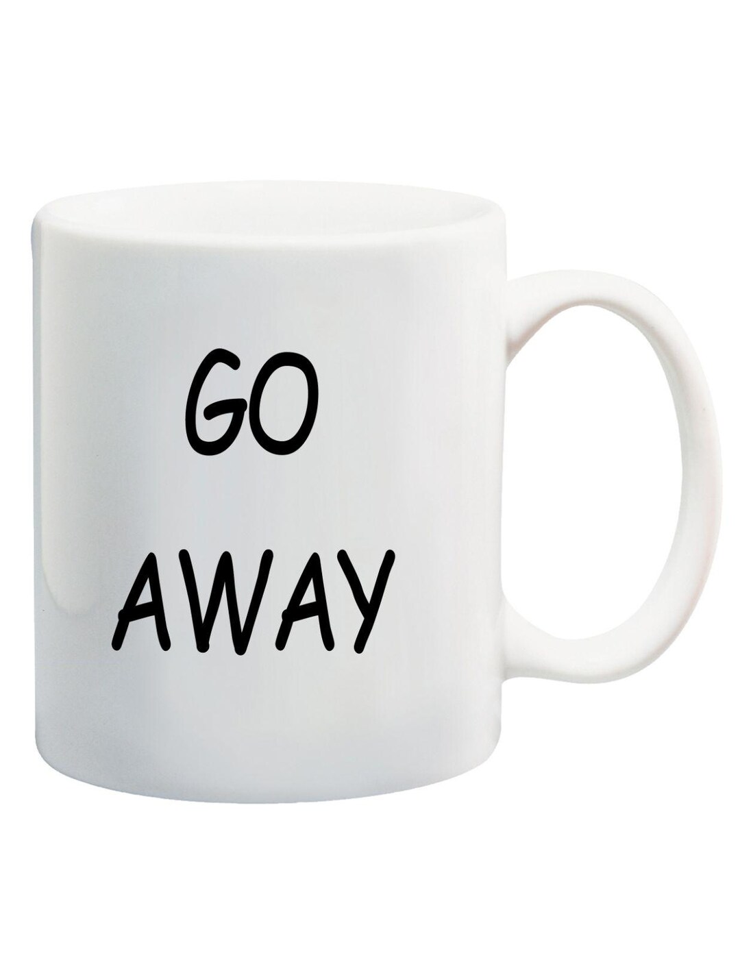 Funny Go Away Mug Gift for Friends Family Non Morning Person Coworker ...