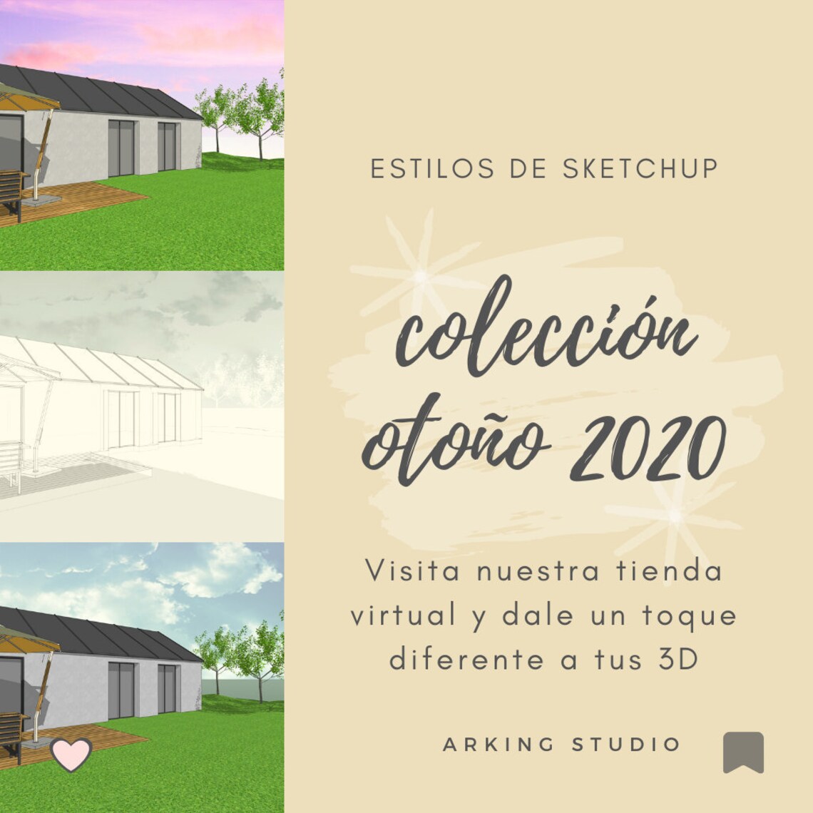 Collection of Styles for Sketchup. Templates Sketchup Styles. 3D ...