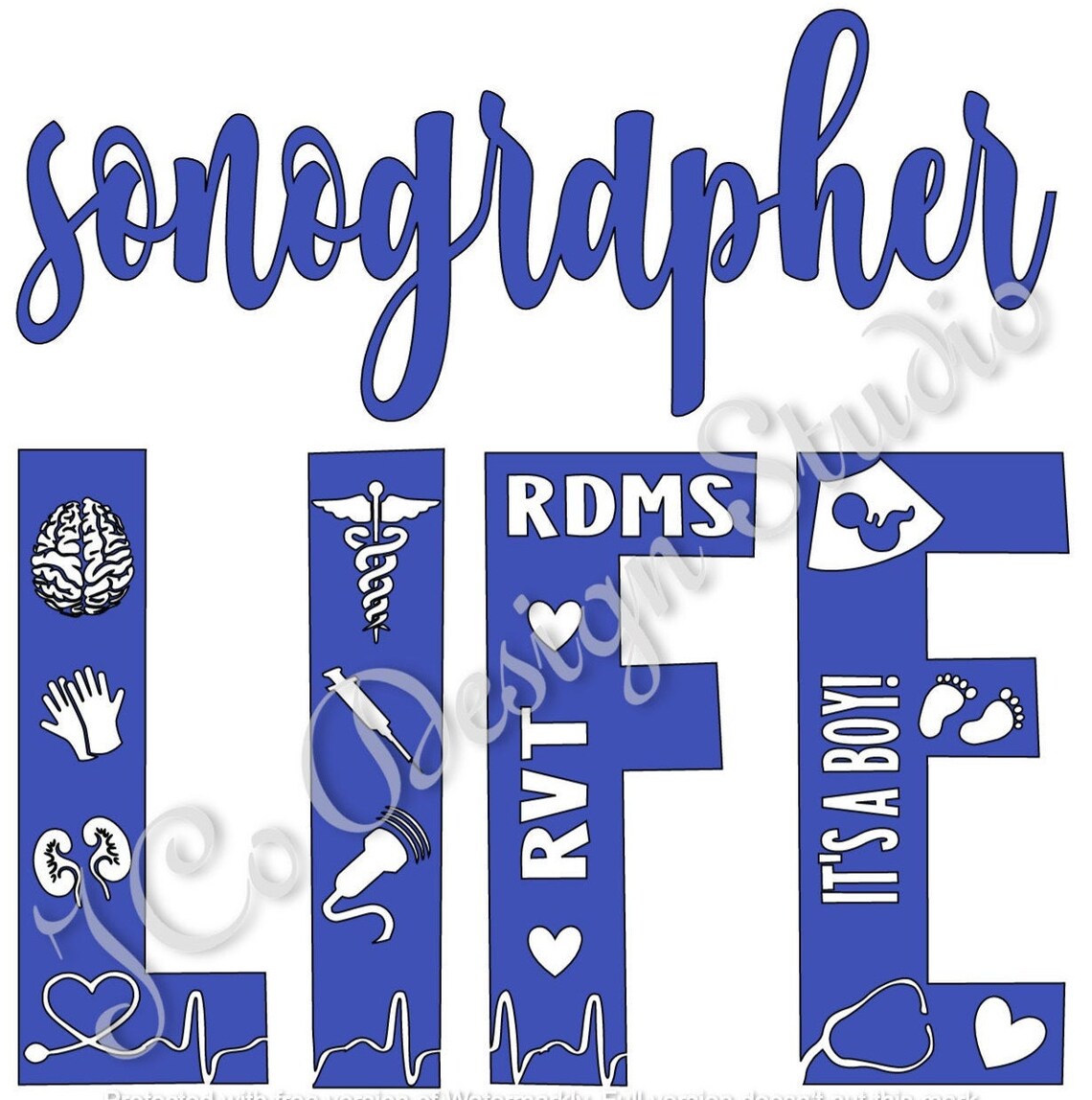 Sonographer Life RDMS RVT SVG File - Etsy
