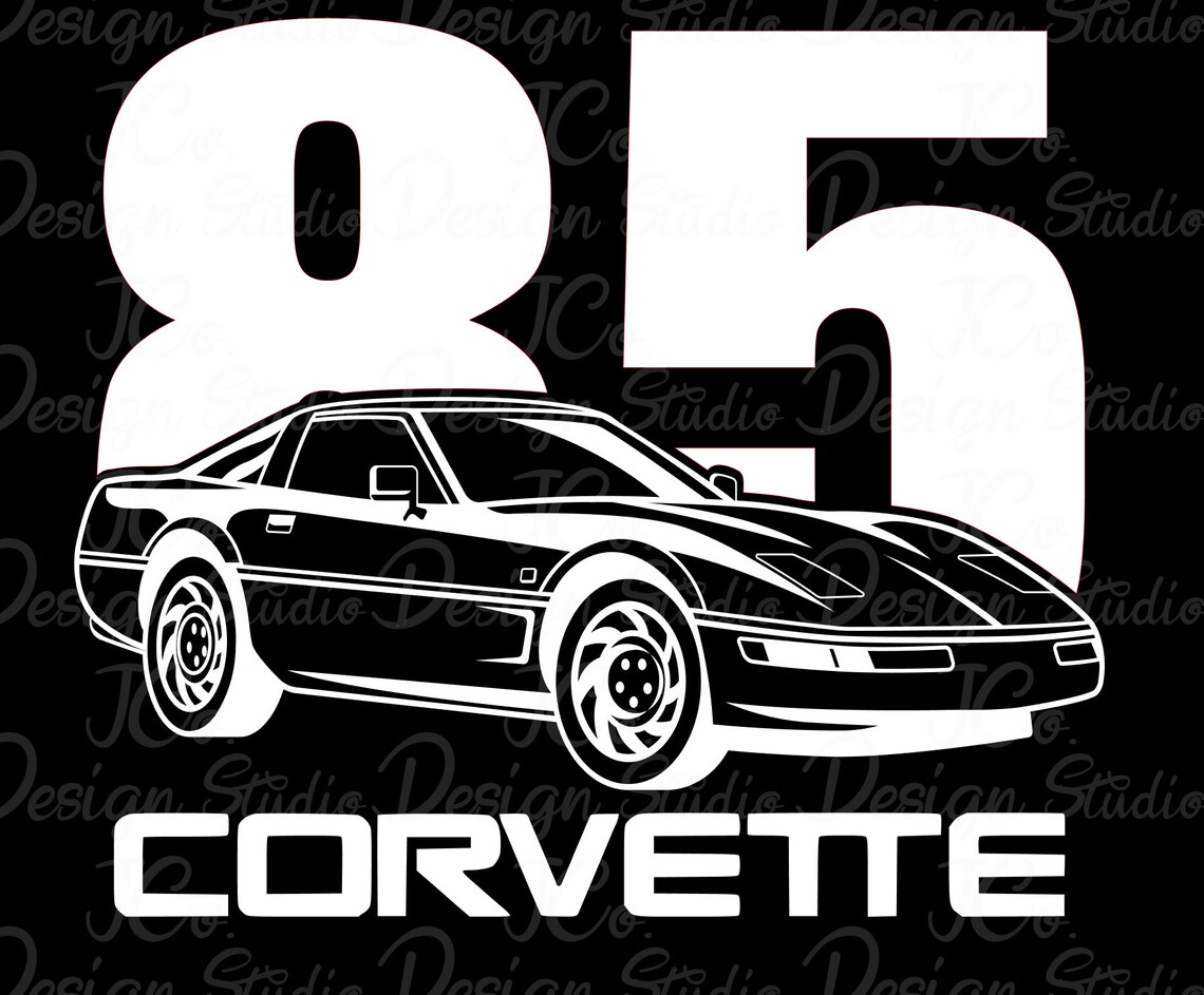 1985 C4 Corvette Design SVG Cutting File - Etsy