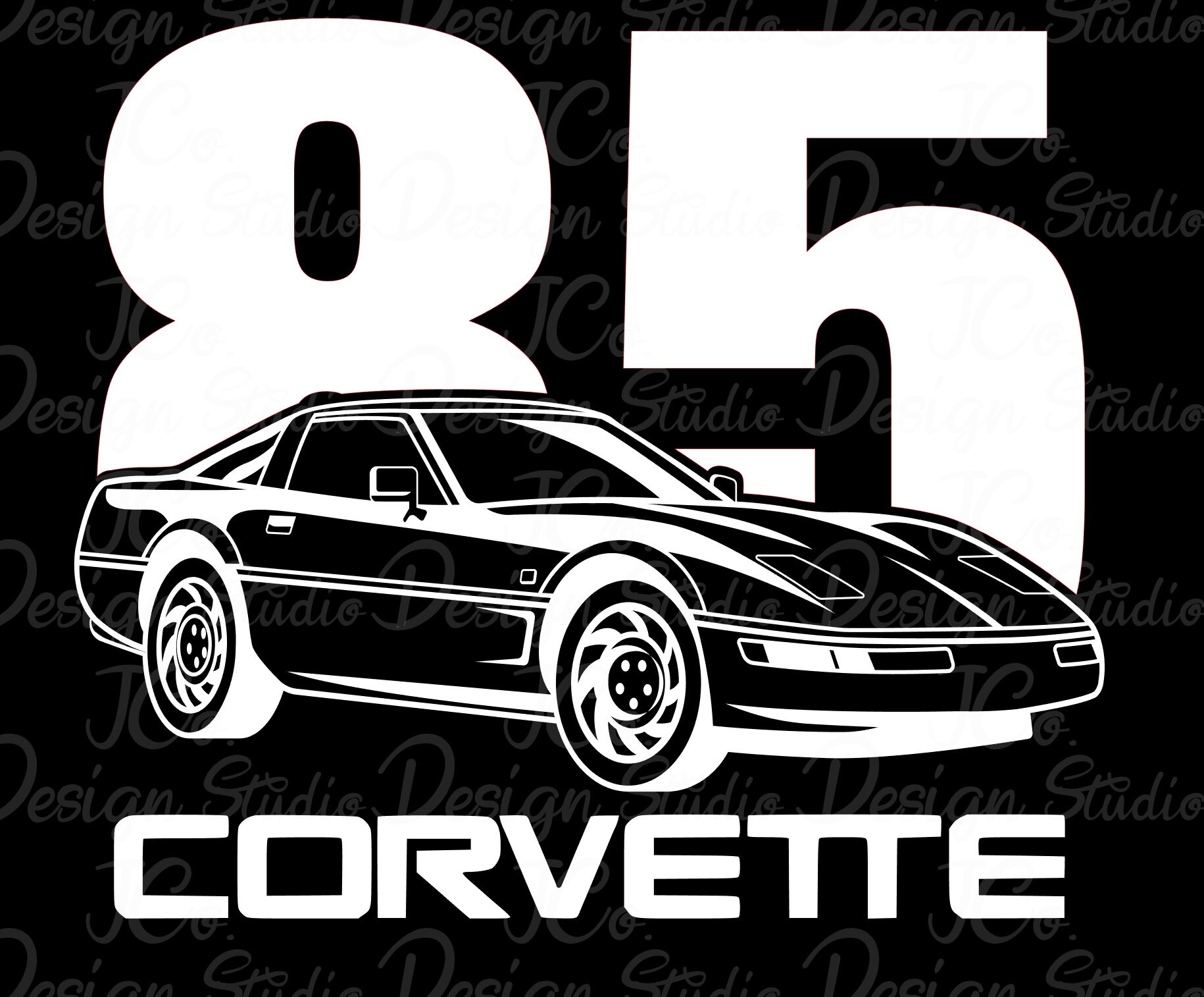 1985 C4 Corvette Design SVG Cutting File - Etsy Canada