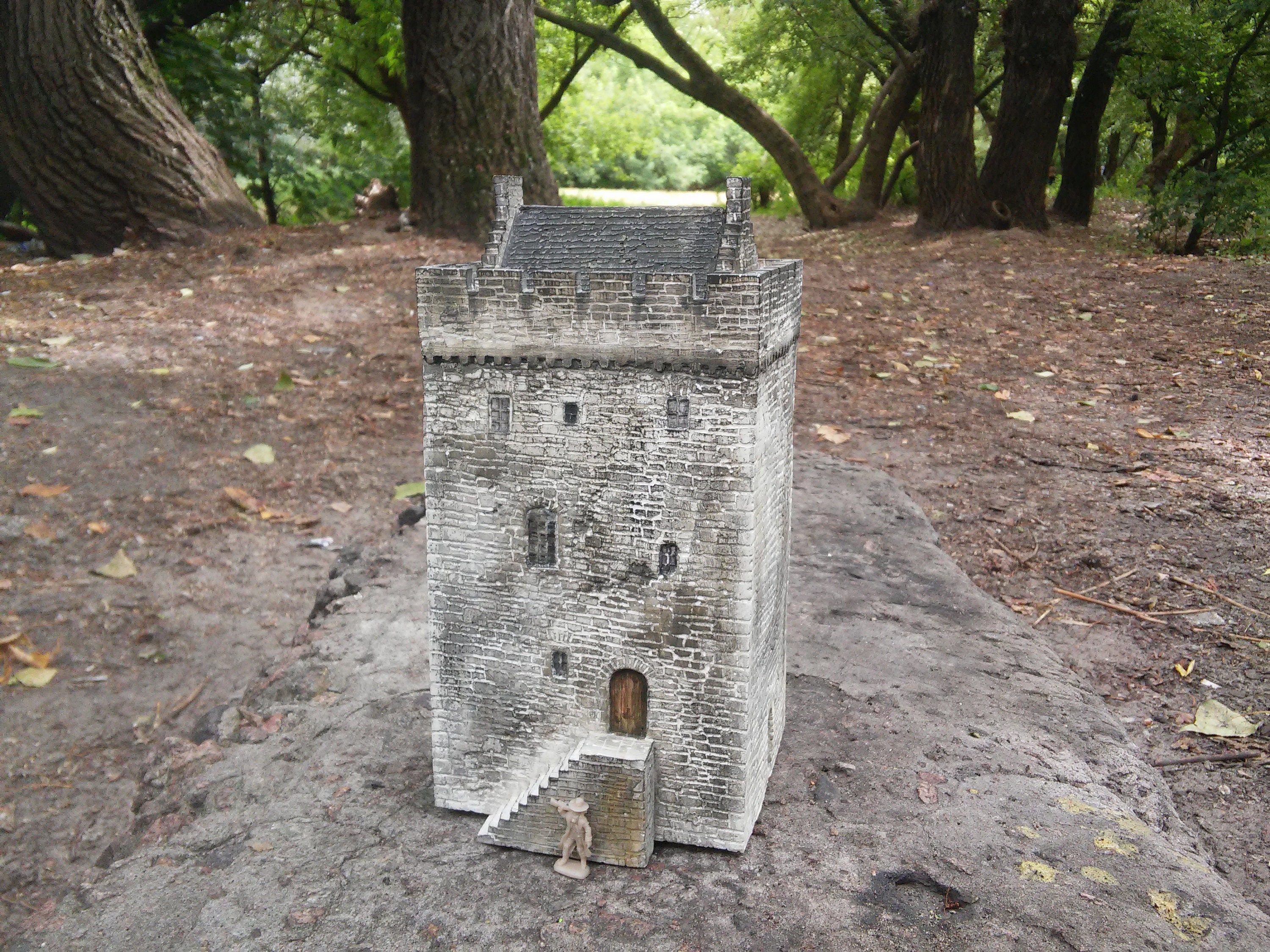 European tower house 1/72 scale building for medieval and | Etsy