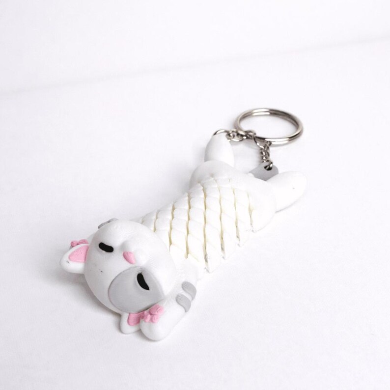 Super Flexi Mesh Animal Keychains - 3D Printed | Flexi Cat | Adorable ...