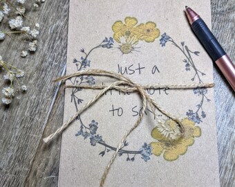 Just a Note to Say - Etsy