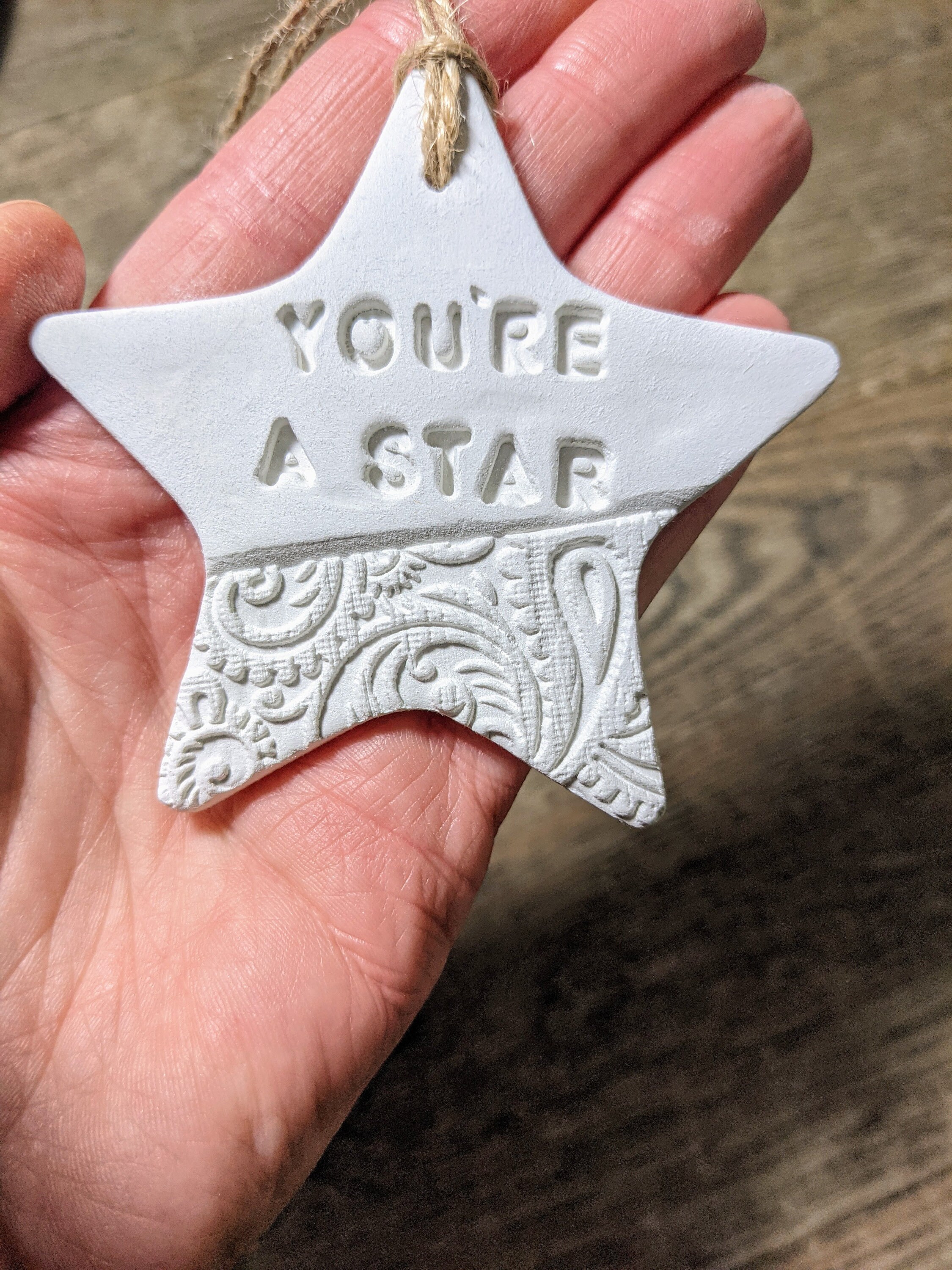 You're a Star Card Star Clay Hanging Keepsake Gift - Etsy